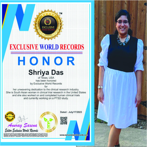 Shriya Das: Leading South Asian Woman in Clinical Trial Research, Texas ...